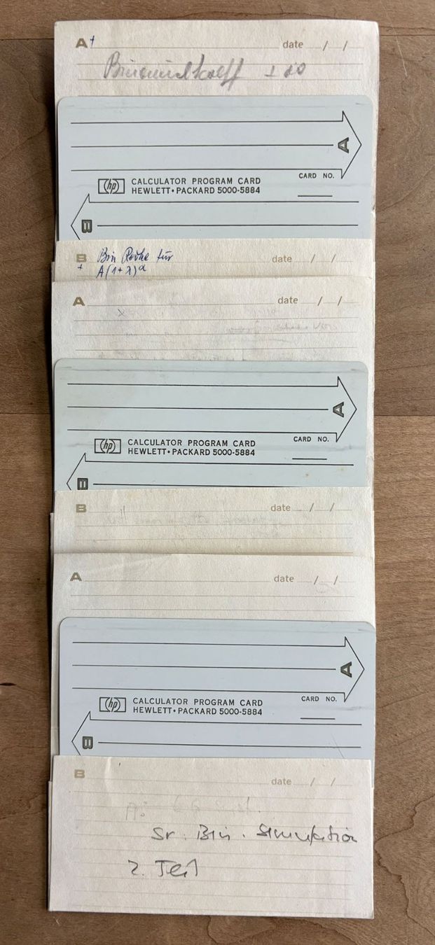 Hewlett-Packard Calculator, Model 9100, 3 Program Cards (Gebraucht) in ...