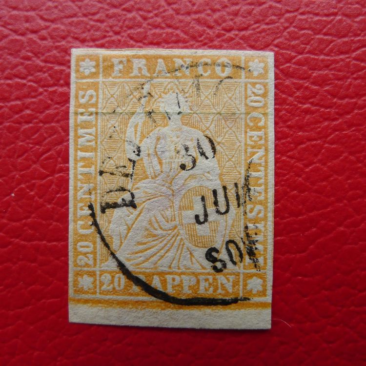 Strubel: 25F (25B1.m) Seidenpapier von DELEMONT, Kat: 370.- (Gebraucht) in Sursee für CHF 25 ...