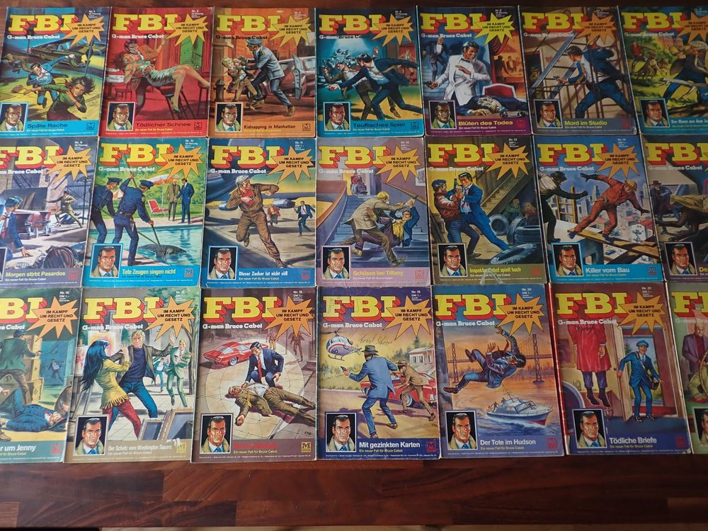 21 alte FBI Comic Hefte Moewig Verlag Nr. 1 - 22 (Gebraucht) in ...