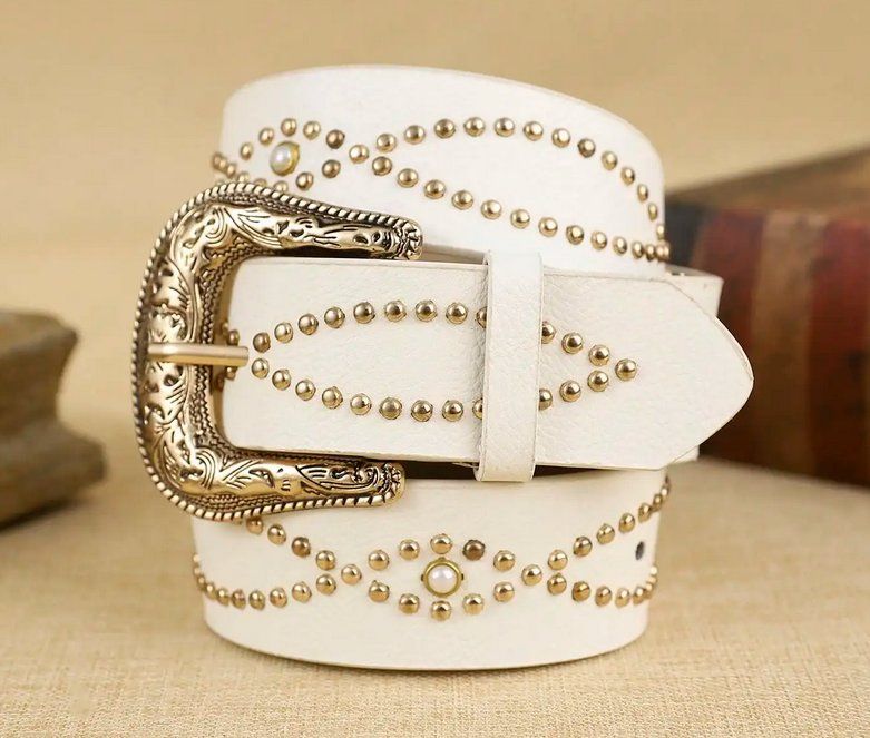 Gürtel Rivet Creamy Wave - Ceinture Rivet Creamy Wave (Neu und ...