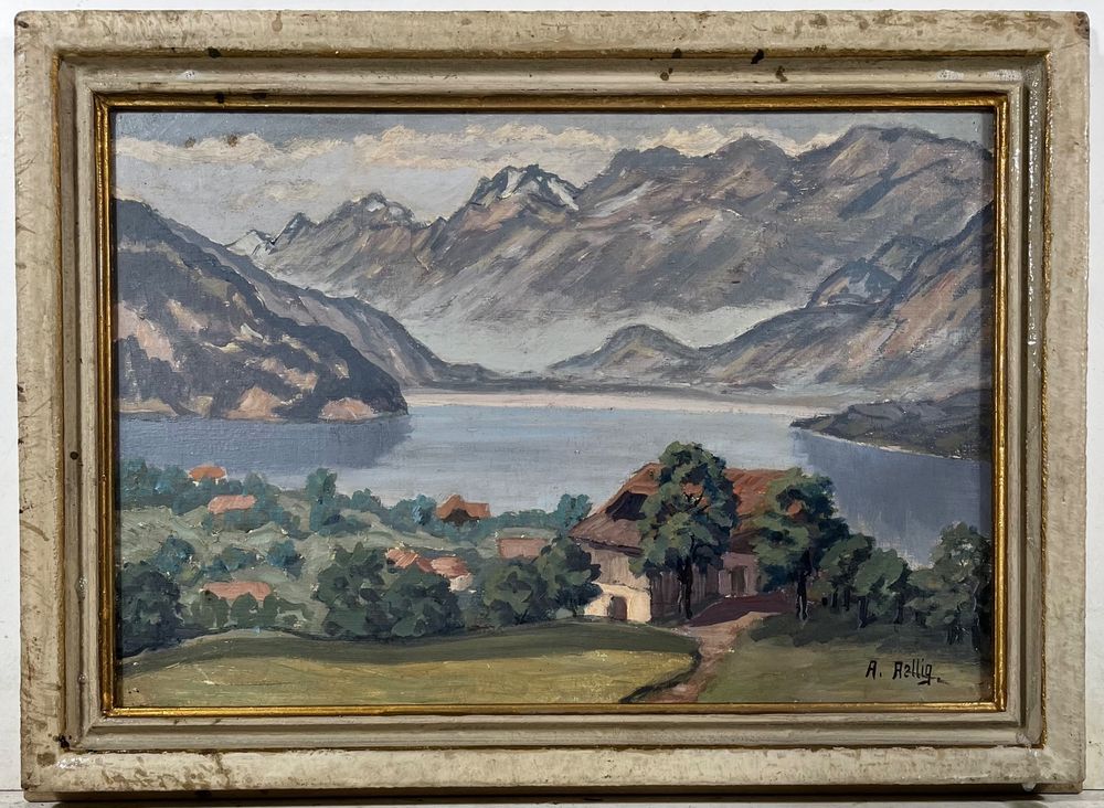 Alfred Aellig (1888-1980) Berglandschafts Gemälde (Gebraucht) in Root ...