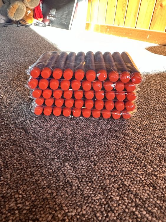 50 Nerf Darts Munition Nachfüllpackung Blau Rot (Neu und ...