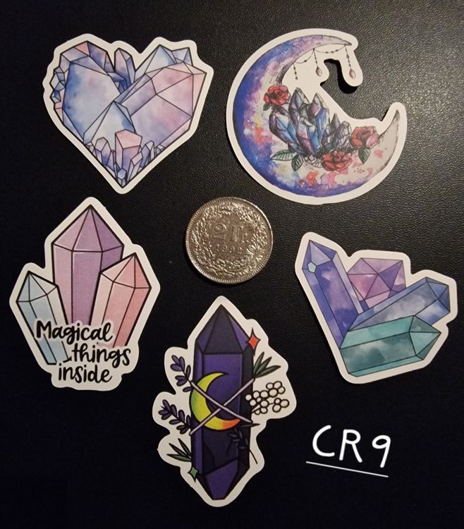 Crystal Sticker Set / 5 Stk | Kaufen auf Ricardo
