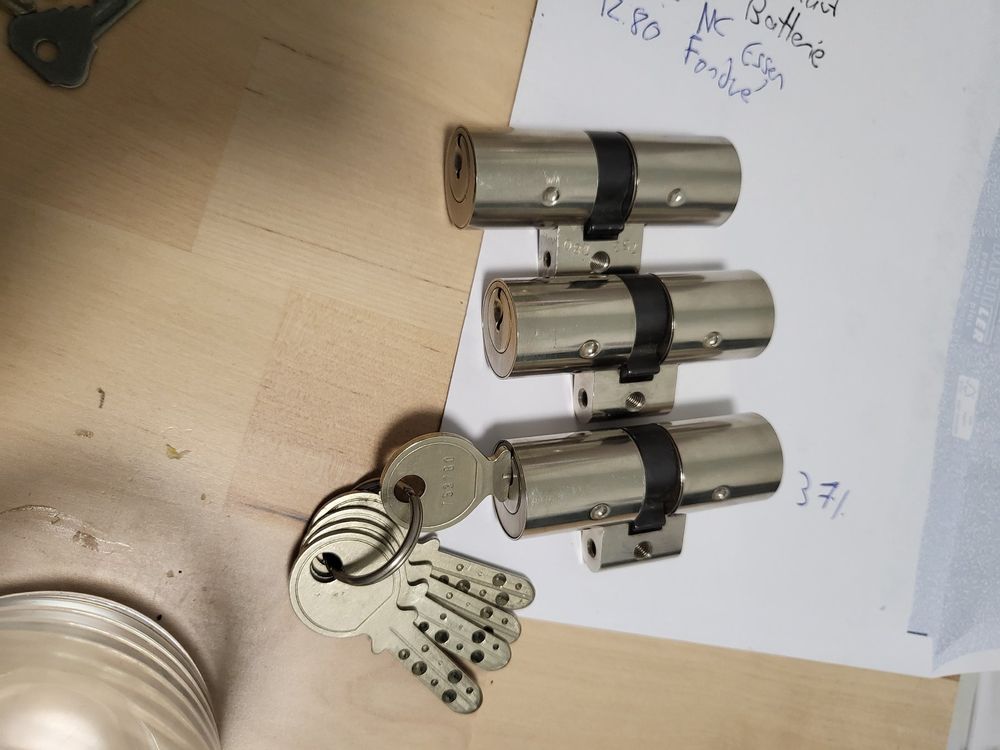 KABA 8 Schliesszylinder 3 Stück neuwertig (Neu (gemäss Beschreibung ...