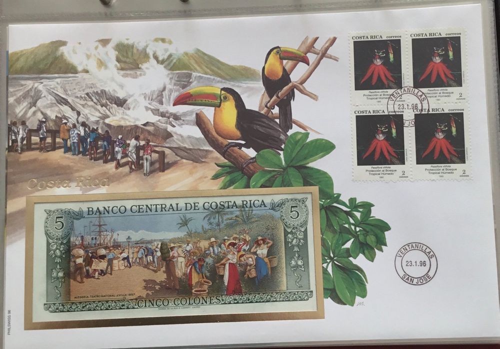 5 Colones 1990 Costa Rica - Banknote (Neu und originalverpackt) in für ...