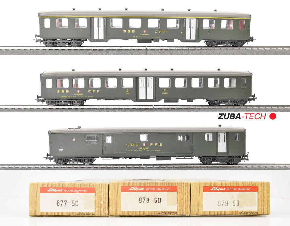Liliput 3x Leichtstahlwagen der SBB, H0 GS mit OVP | Kaufen auf Ricardo