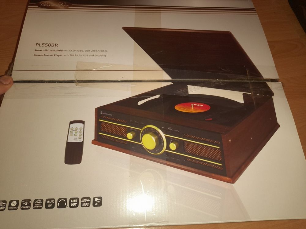 Soundmaster PL550BR Plattenspieler | Kaufen auf Ricardo