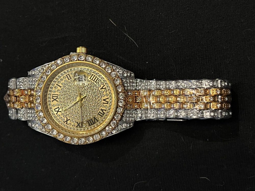 Iced out gold/Silber Watch 36mm (Gebraucht) in Langendorf für CHF 1 ...