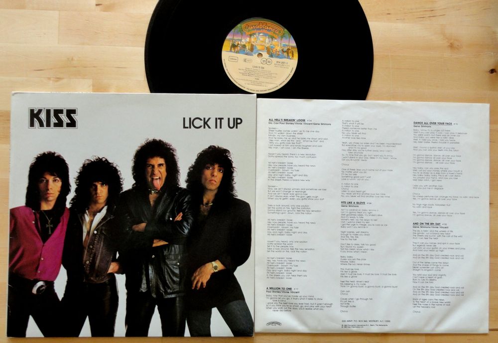 LP KISS lick it up CASSABLANCA 1983 KULT ROCKER ungeschminkt | Kaufen auf Ricardo