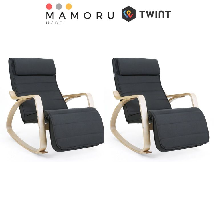 2er Set Schaukelstuhl Birkenholz Dunkelgrau (Neu und originalverpackt) in Lachen SZ für CHF 299 ...