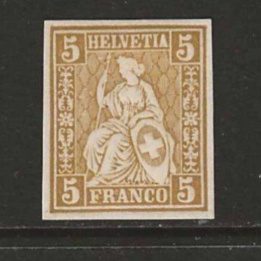 Probedruck Sitzende Helvetia 5 Rp. (Gebraucht) in Gümligen für CHF 40 – mit Lieferung auf ...