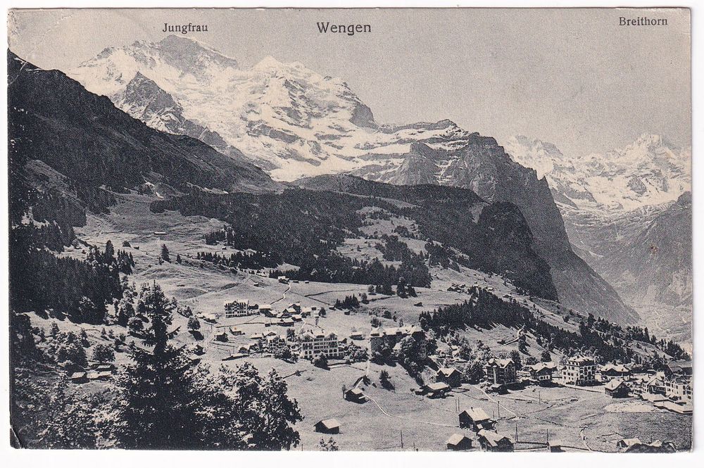 Wengen. Jungfrau Breithorn 1923 (Gebraucht) in Cormoret für CHF 1 – mit Lieferung auf Ricardo kaufen