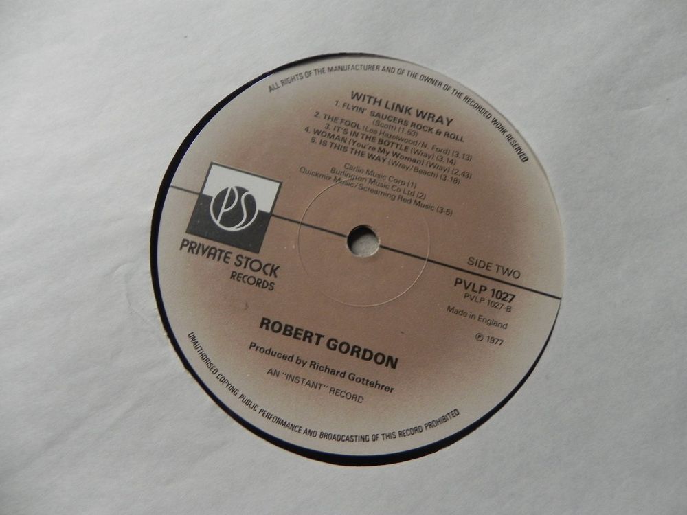 LP USA Neo - Rockabilly Country Robert Gordon Link Wray 1977 (Gebraucht ...