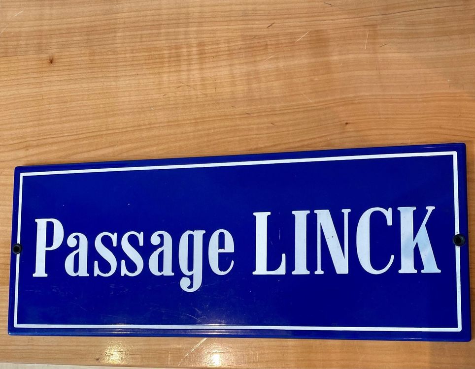 Plaque de rue Genève, passage Linck | Kaufen auf Ricardo