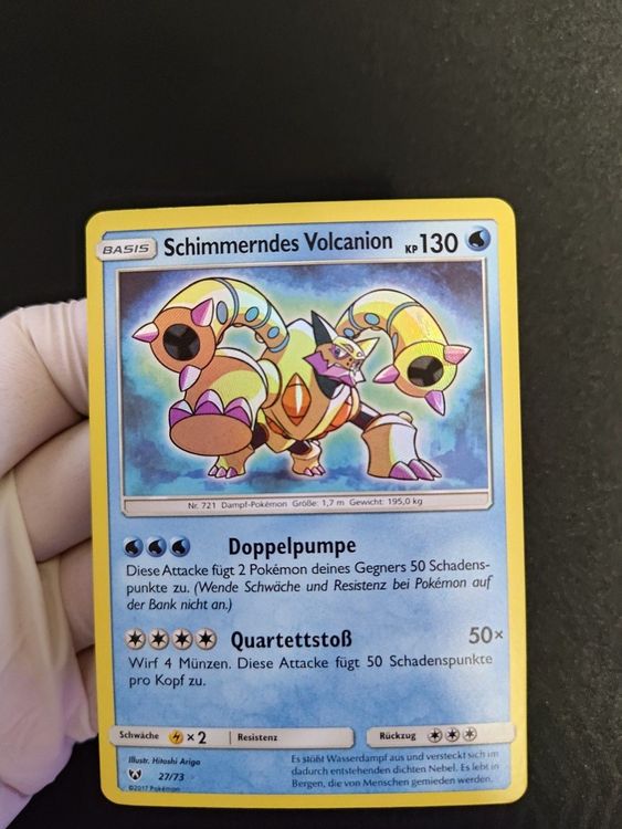 Shiny Volcanion Pokemon Karte (Gebraucht) in Killwangen für CHF 4 – mit ...