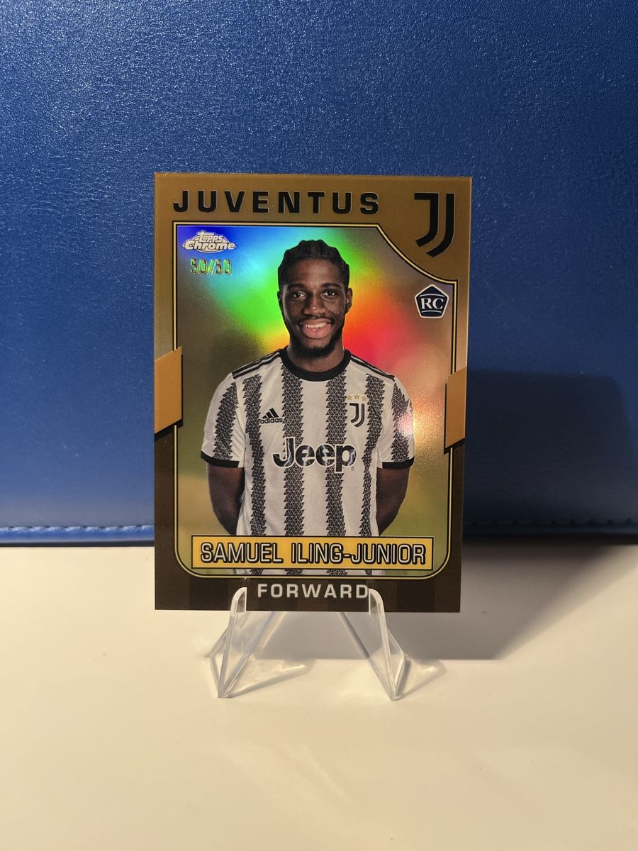 Chrome Juventus Team Set Gold Refractor /50 Samuel Iling (Neu (gemäss ...