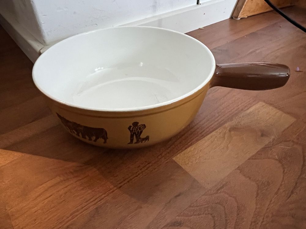 Emalco Vintage Gusseisen Fondue Käse Caquelon 23 (Gebraucht) in Jona ...