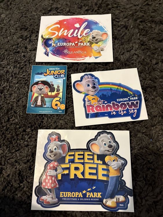 Europa-Park Stickers Set - Tolle Souvenirs ep Sammler! fan (Neu und ...