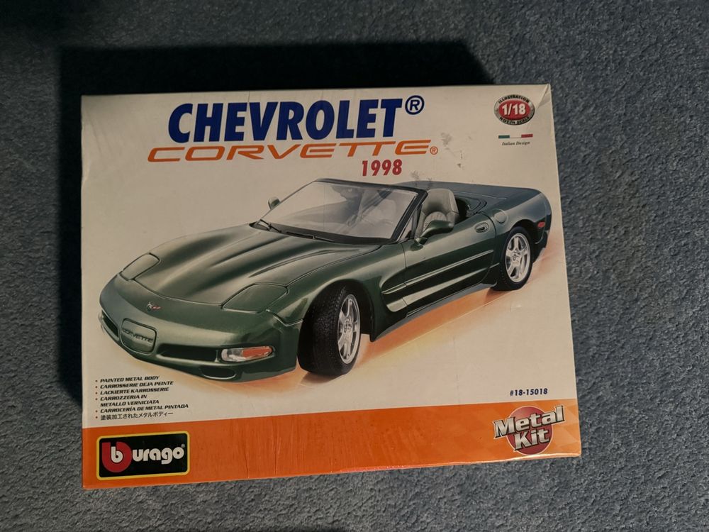 Burago Metall/Kit Chevrolet corvette 1/18 jeep 1/24 | Kaufen auf Ricardo
