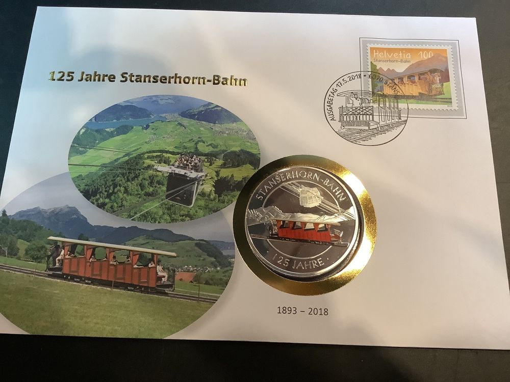 Numisbrief 125 Jahre Stanserhorn -Bahn 1893 - 2018 | Kaufen auf Ricardo