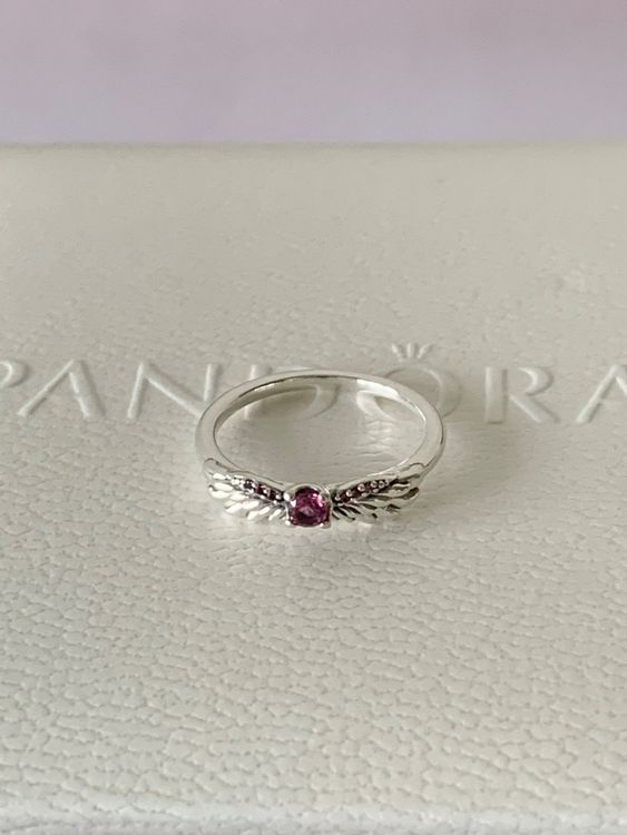 Pandora Funkelnde Engelsflügel Ring pink (Gr. 52) (Neu (gemäss ...
