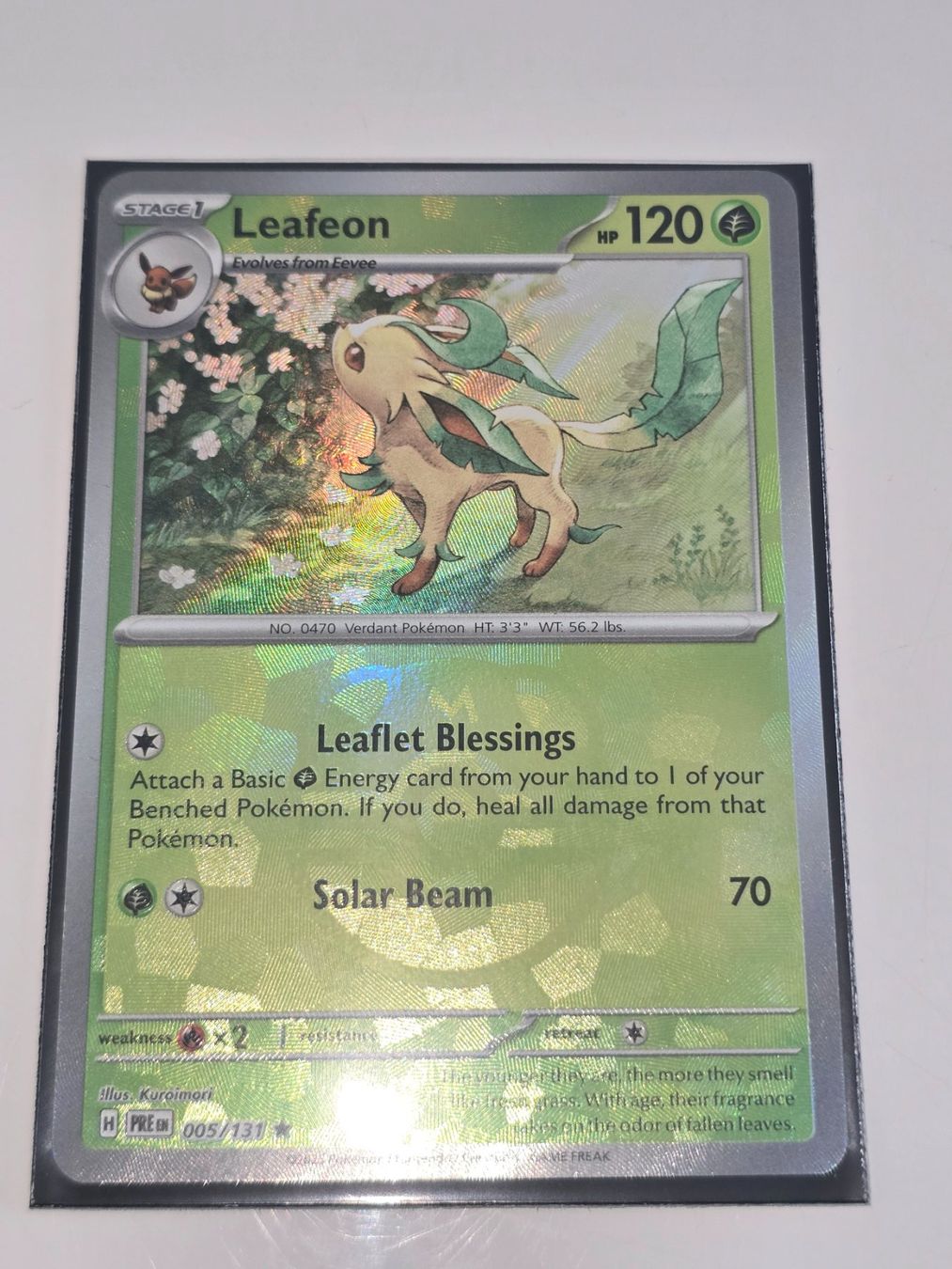 🇬🇧 Pokemom Prismatic Evolutions 》Leafeon Masterball (Neu und ...
