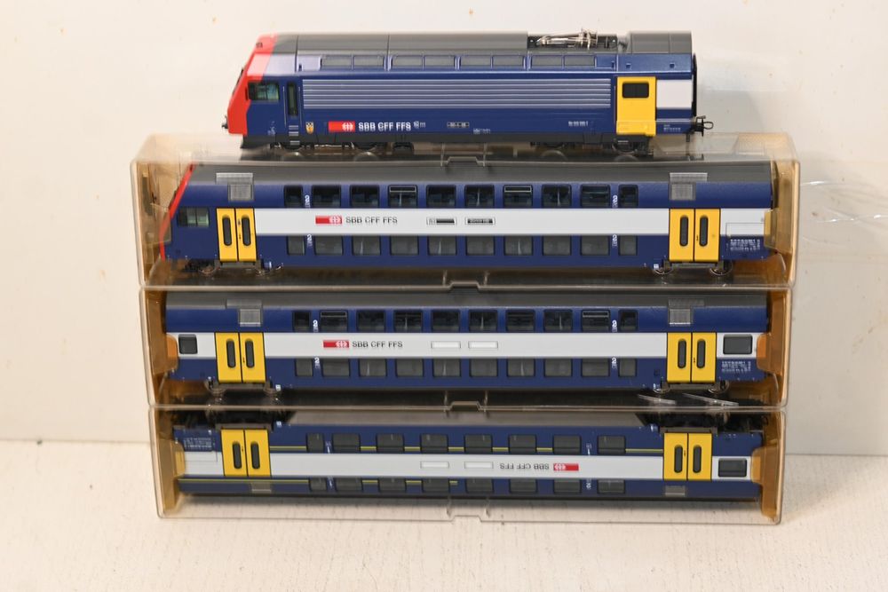 ZVV S Bahn Komposition Fleischmann /Hag HO/AC mit OVP (Gebraucht) in ...