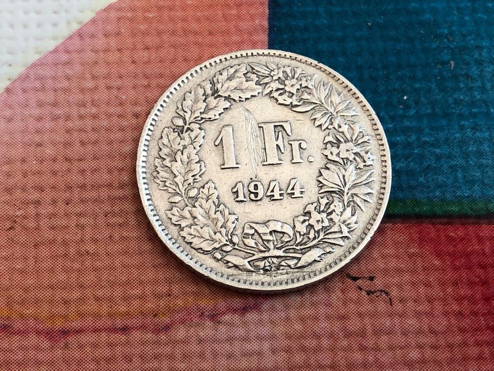 Schweiz 1 Franken 1944 Silber Rar (Gebraucht) in Flumenthal für CHF 5 – mit Lieferung auf ...