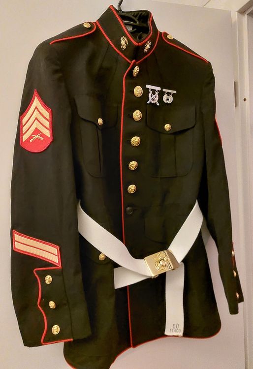 Uniforme sergent dress blue us marines complet. (Neu (gemäss ...