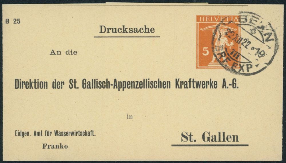 1921 - Privatganzsache - Streifband - EF - Tellknabe | Kaufen auf Ricardo