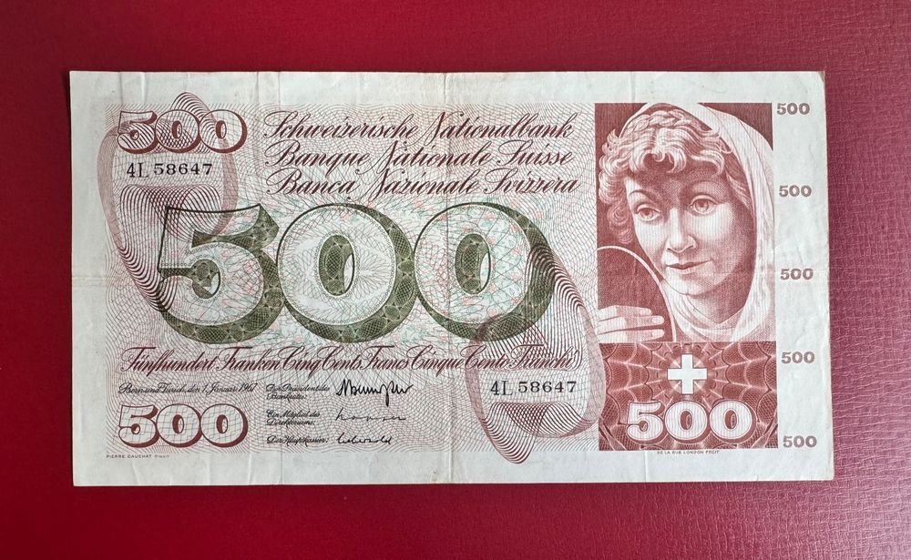 500 Franken 1.Jan.1967 / 4L 58647 🇨🇭 (Gebraucht) in Ebikon für CHF 250 ...