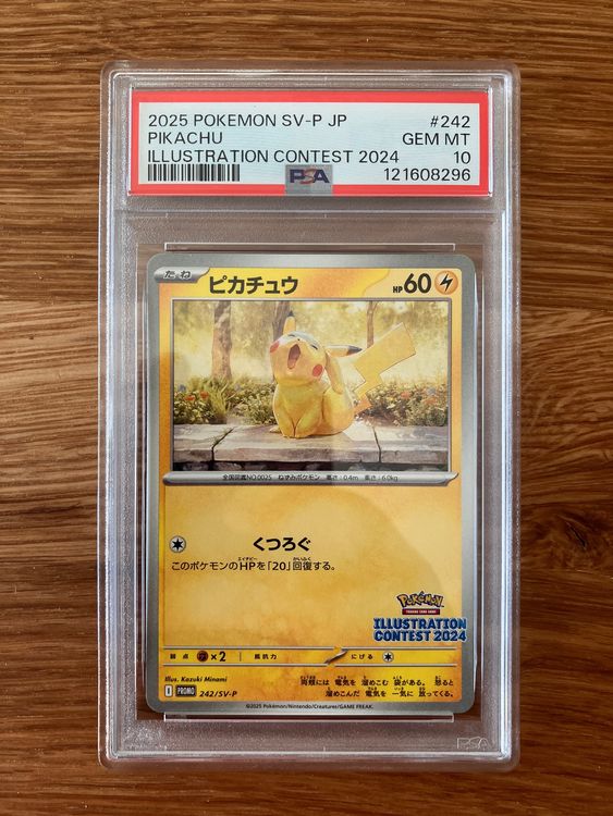Pikachu Promo Illustration Contest 242/SV-P Pokemon🇯🇵PSA10 (Gebraucht ...