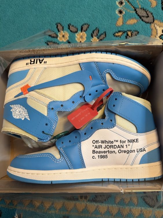 Chicago off white Jordan 1s blue (Neu und originalverpackt) in Genève ...