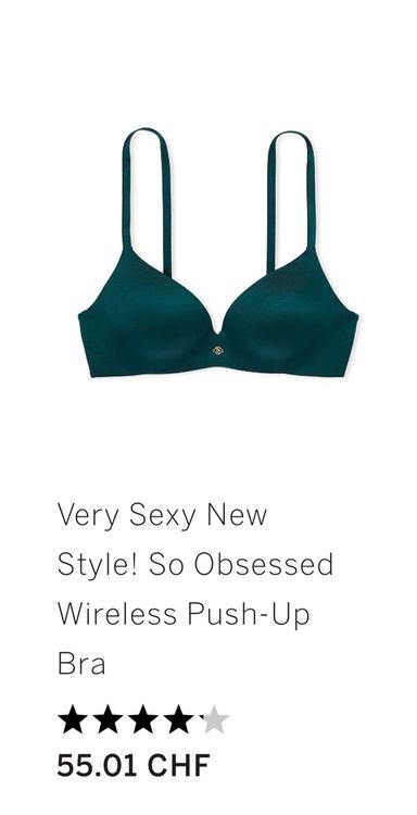 Victoria’s Secret Very Sexy Wireless Push Up Bra 75B NEW | Kaufen auf ...