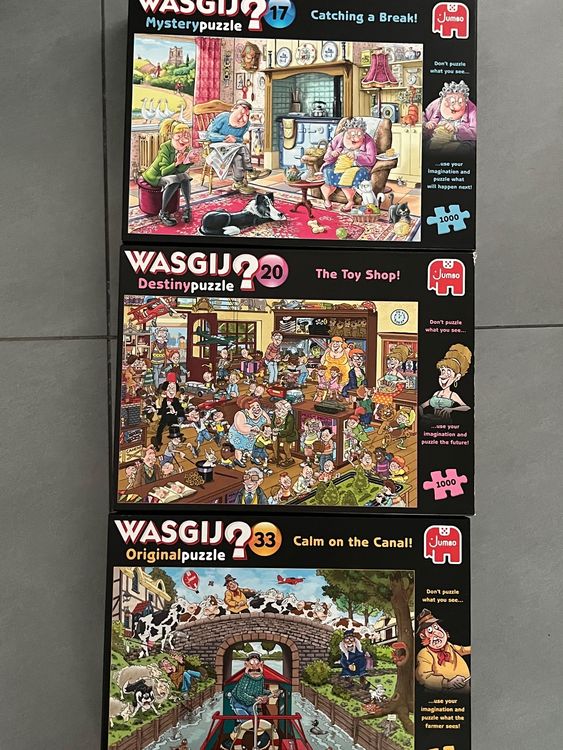 3x WASGIJ PUZZLE 1000Teile (Neu (gemäss Beschreibung)) in MOEHLIN für ...