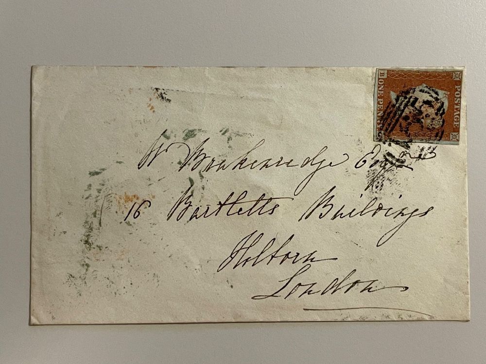 1850 QV 1d Red Imperf Stamp on Cover to London | Kaufen auf Ricardo