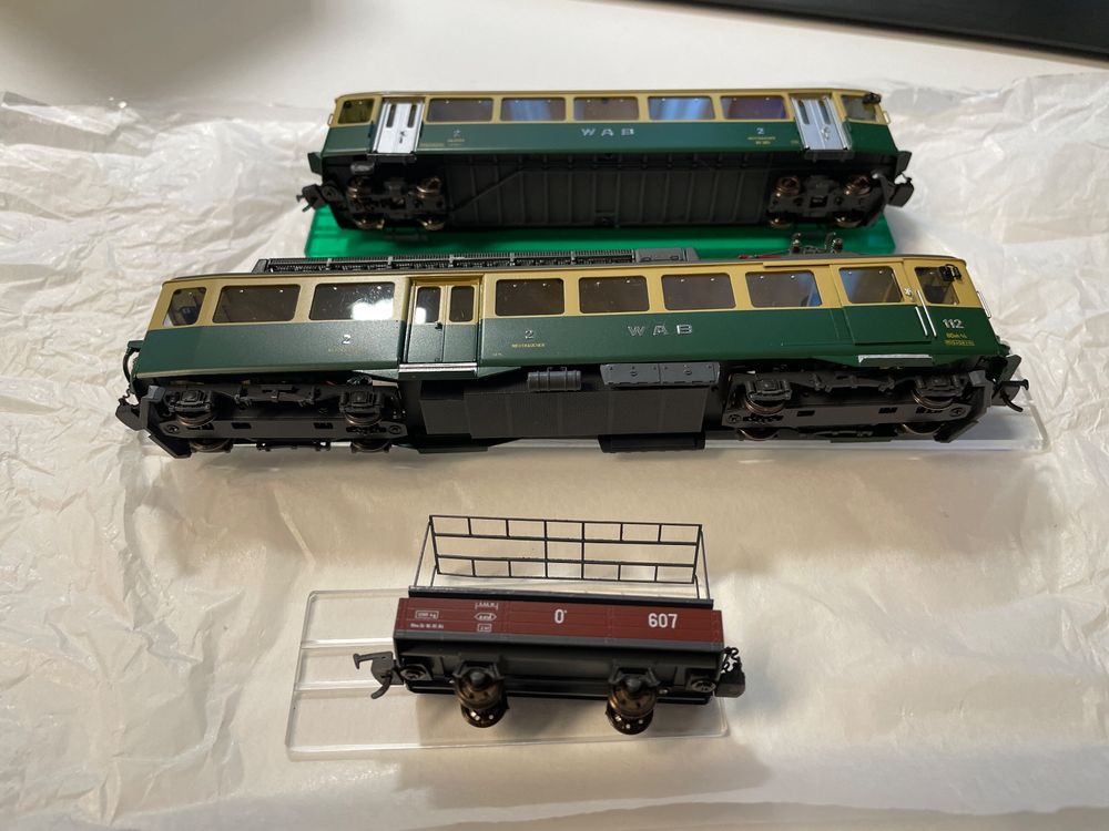 HRF: WAB BDeh 4/4 112, Bt 261 & Ok 601, Nr. 1843-4 (Neu (gemäss Beschreibung)) in Richterswil ...