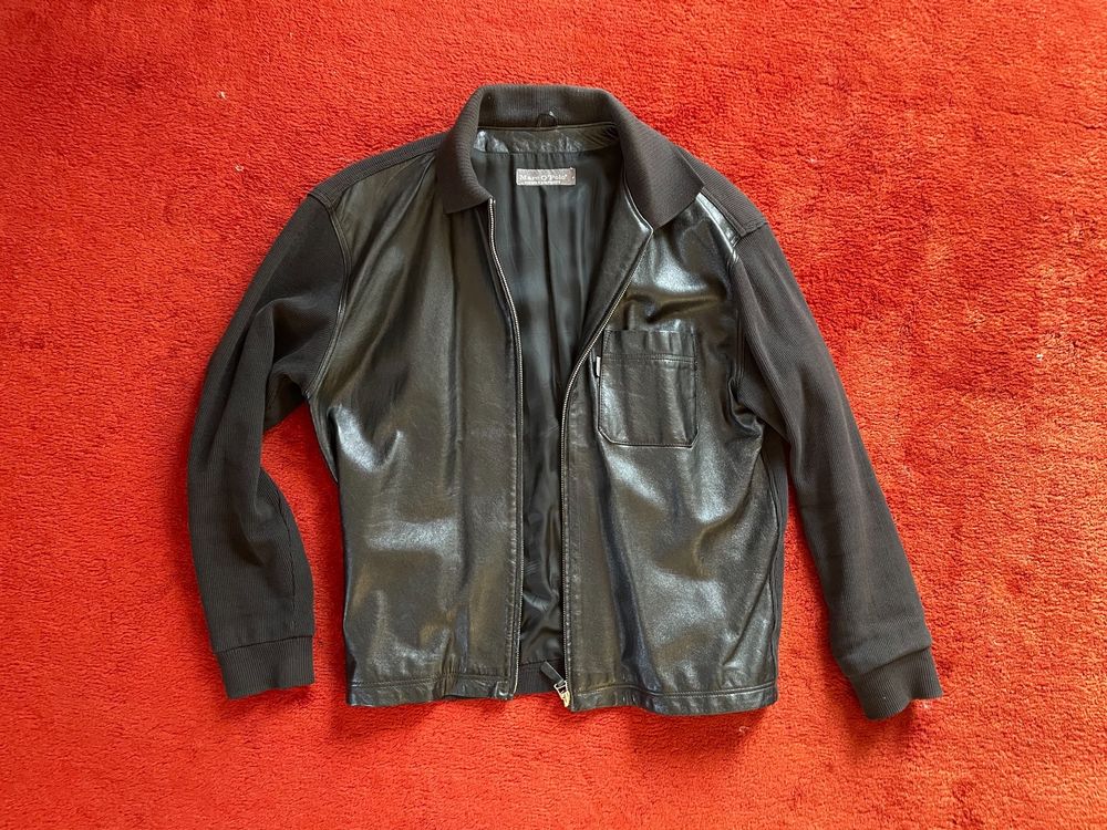 Marc O Polo Jacke schwarz Leder / Stoff (Gebraucht) in Felben ...