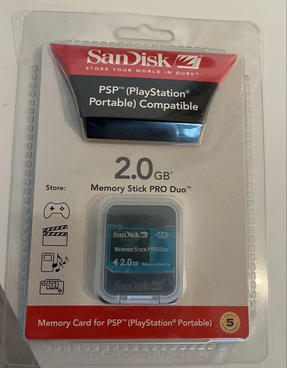 SanDisk Memory Stick Pro Duo 2.0 GB (Neu und originalverpackt) in ...