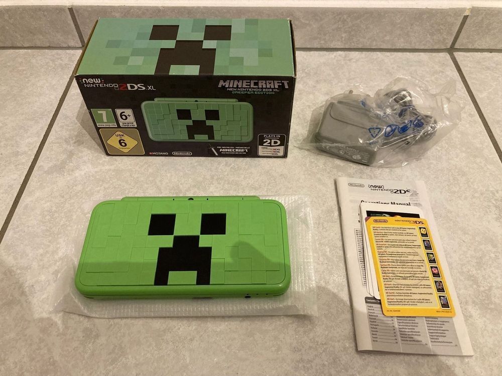 New Nintendo 2DS XL Konsole Minecraft Creeper Edition (OVP) (Gebraucht ...