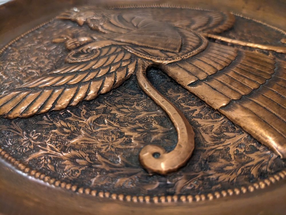 Vintage antiker Kupfer Wandteller | Kaufen auf Ricardo