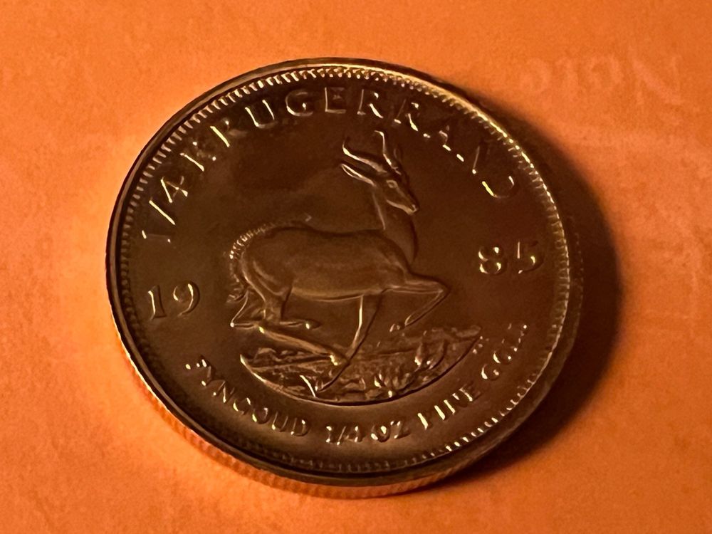 Südafrika 1/4 Oz 1985 Krügerrand Gold - PP | Kaufen auf Ricardo