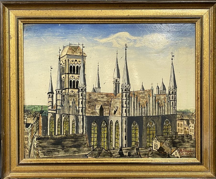 Antike Kirchenszene Gemälde unleserlich Signiert (Gebraucht) in Root für CHF 10 – mit Lieferung ...