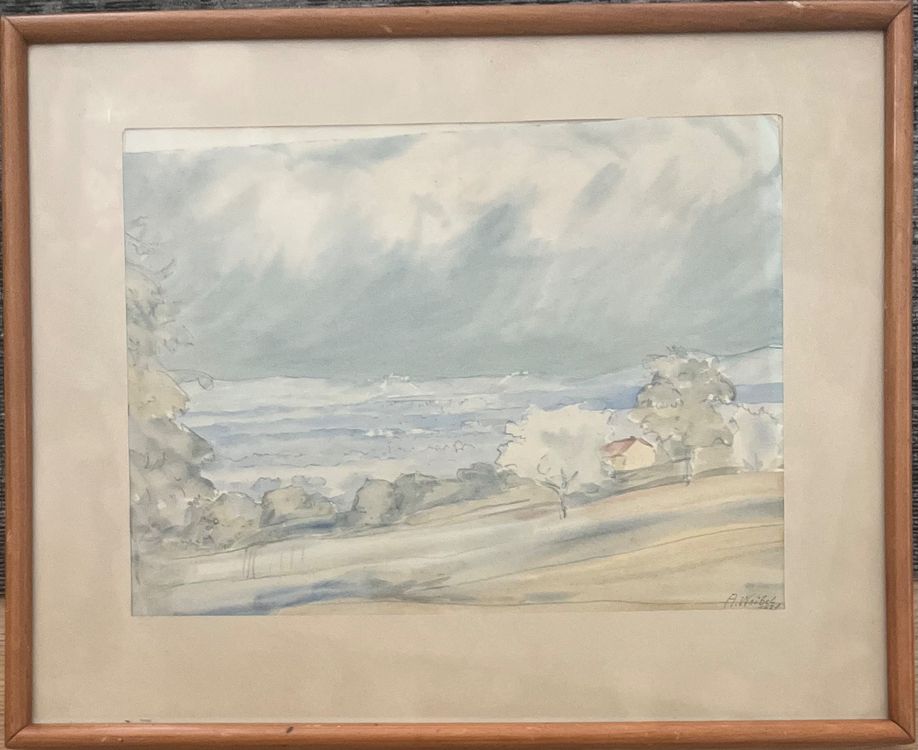 Franz Joseph Adolf Weibel (1879-1952) Landschafts Aquarell | Kaufen auf ...
