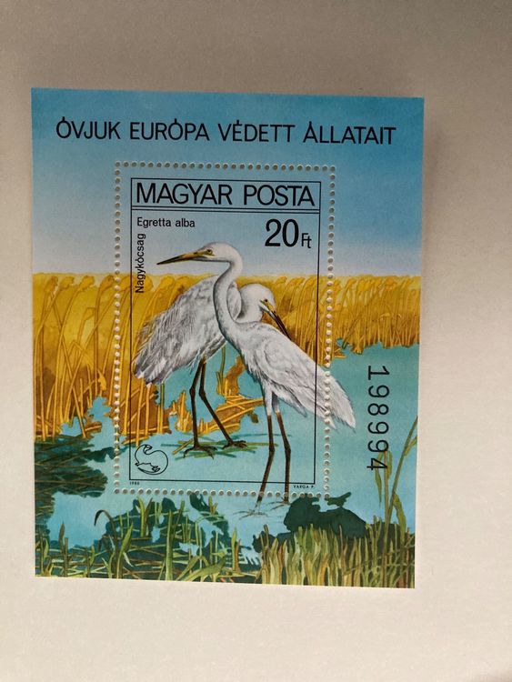 UNGARN 1980 VÖGEL SILBERREIHER BL.146A** | Kaufen auf Ricardo