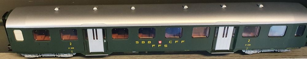 MÄRKLIN:SBB LEICHTSTAHL PERSONENWAGEN 2.KL.43362 NEUW. OVP (Gebraucht ...