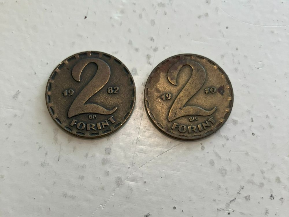 2 seltene 2 Forint Münzen Ungarn 1982 & 1970 (Gebraucht) in Basel für CHF 1 – mit Lieferung auf ...