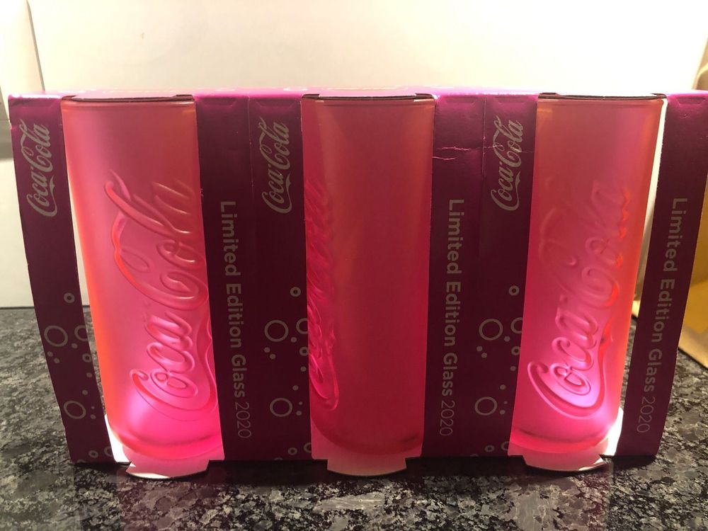 Coca Cola Glas Pink | Kaufen auf Ricardo