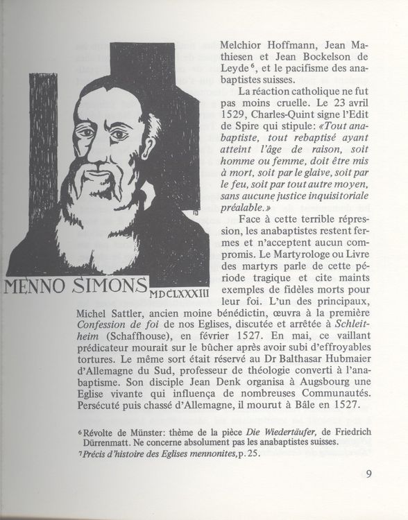Mennoniten: L'église mennonite ou anabaptiste en pays..... (D'occasion ...