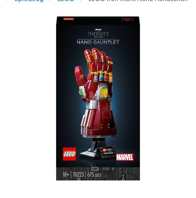 Lego Marvel Infinity saga Nano Gauntlet (Neu und originalverpackt) in ...